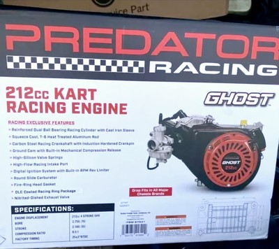 ☆NEW☆ 212cc GHOST Kart Racing Engine Horizontal Shaft Go Cart Mini Bike ...