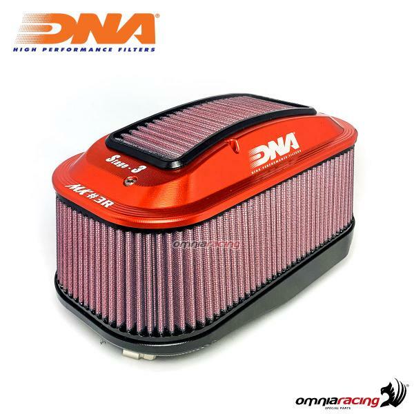 Kit 2 air filters DNA airbox high profile orange cover for KTM 1090 ...