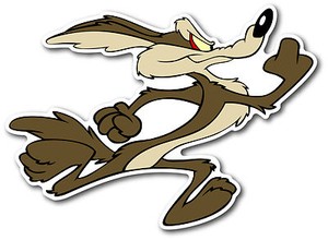 Wile E. Coyote road runner vinyl decal sticker 5"x4" | eBay
