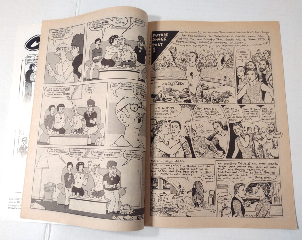 Gay Comics #12 Underground/1988/LGBTQ/Patrick Marcel/Tim Barela/Roberta ...