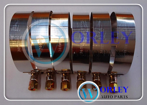 6 x 3 Inch / 76mm Inside Dimension Steel T-Bolt Silicone Hose Clamp (79 ...