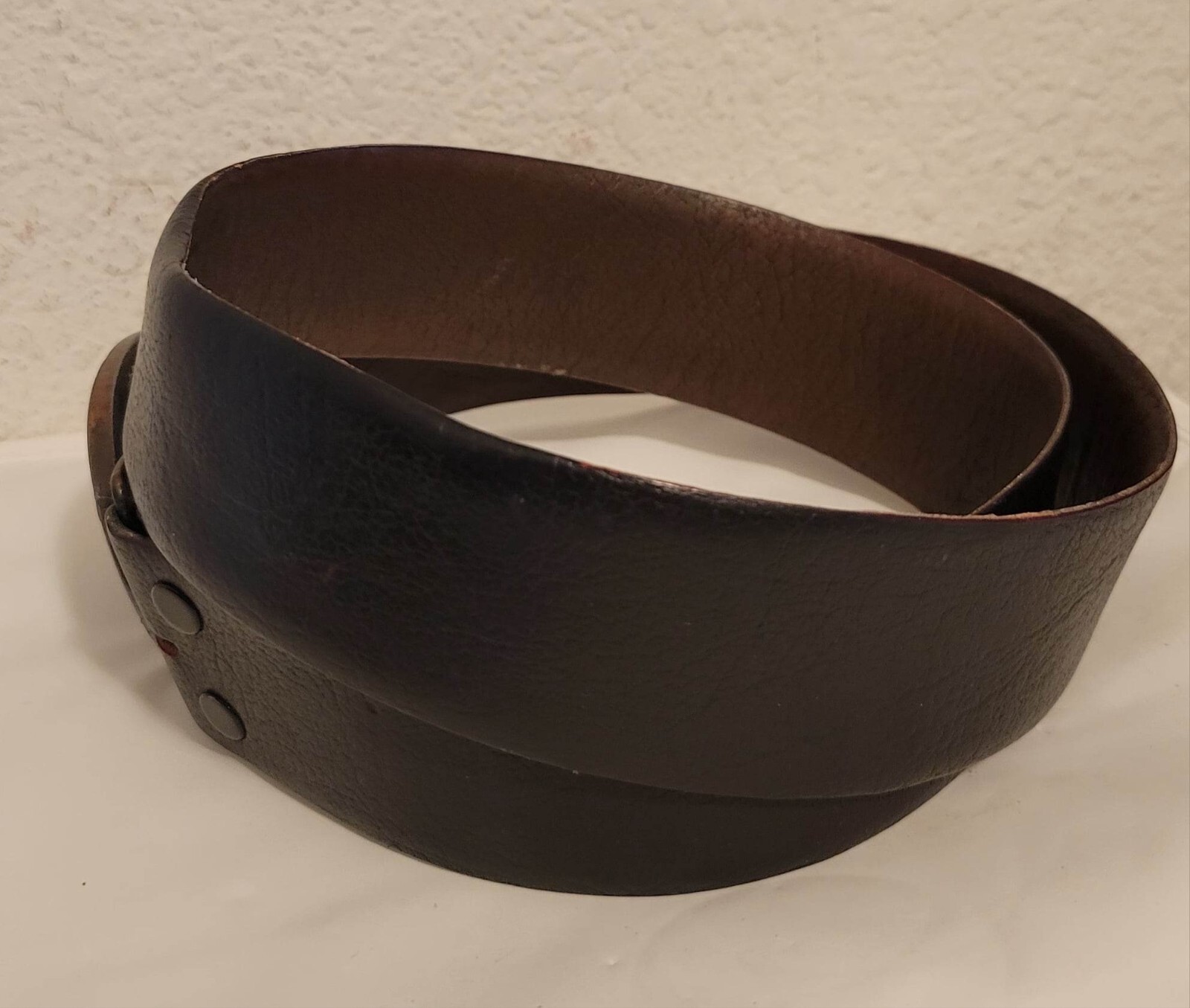 Volpi Concerie Black Leather From Italy Belt Size 32 Black | eBay