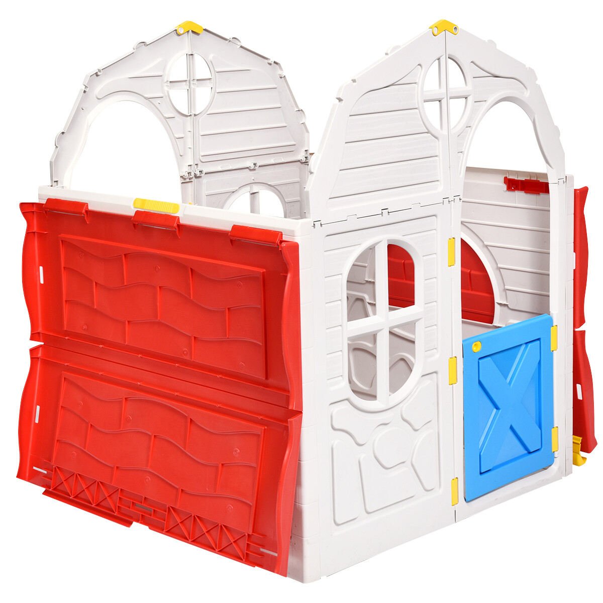 Costway TY327185 Foldable Cottage Kids Playhouse for sale online | eBay