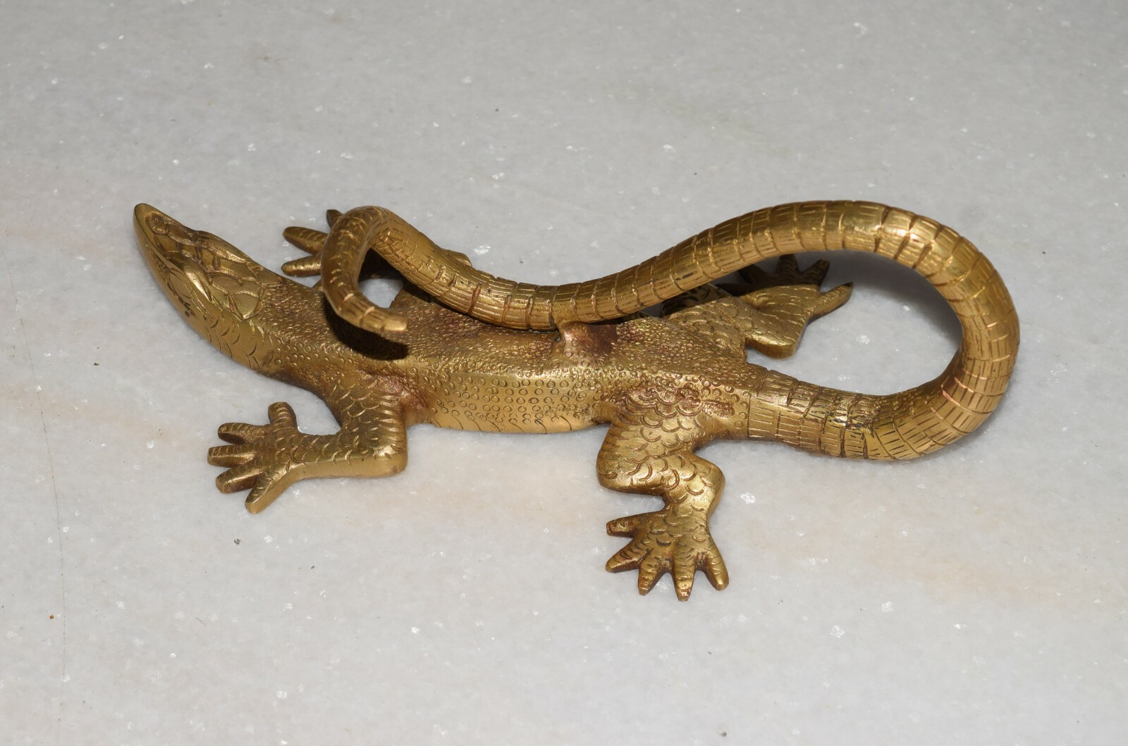 Brass Komodo Dragon Shape Paper Weight 9'' Inches Lizard Handmade ...