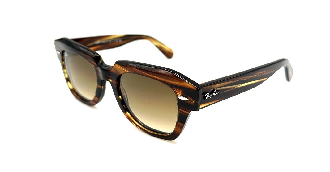 Ray Ban Sunglasses State Street Women Tortoise Brown Gradient 2186 ...
