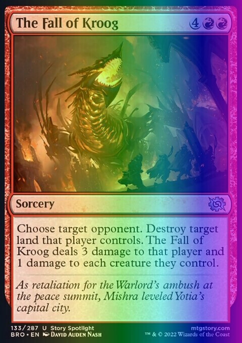 MTG Magic the Gathering The Fall of Kroog (133/399) The Brothers' War ...