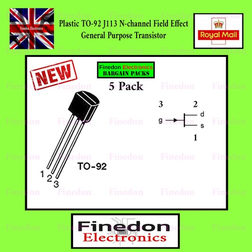 5 x J113 N-Channel J-FET TO92 Field Effect Transistor | eBay