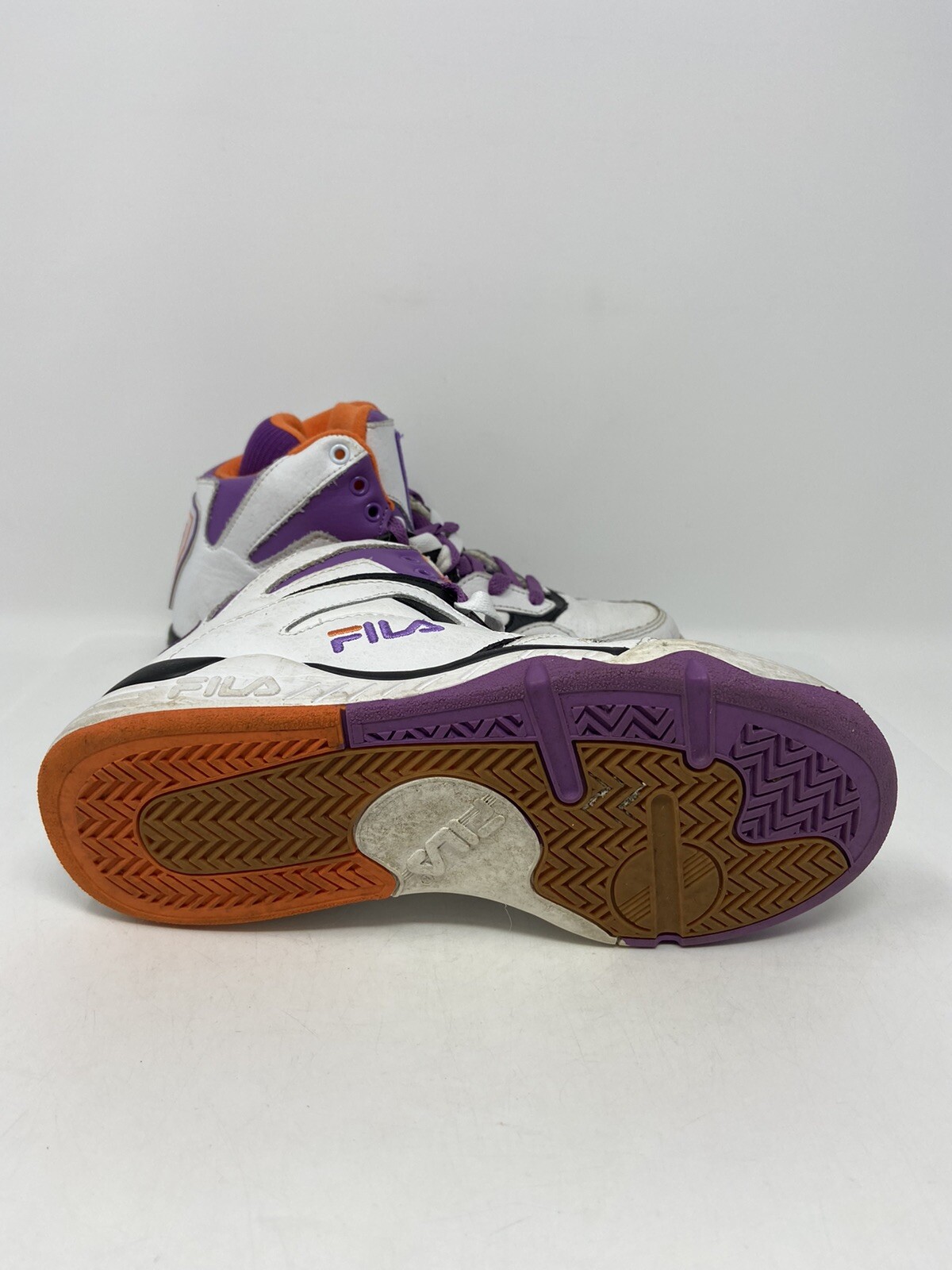 FILA KJ7 Sneakers White & Purple Kevin Johnson White & Purple Laces ...