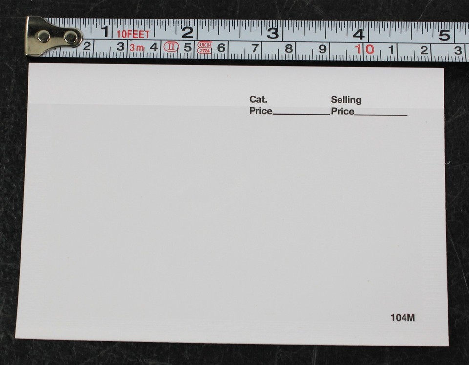 CKStamps :104 Dealer Cards - White (Box of 1000),Dimensions: 5" (W) x 3 ...