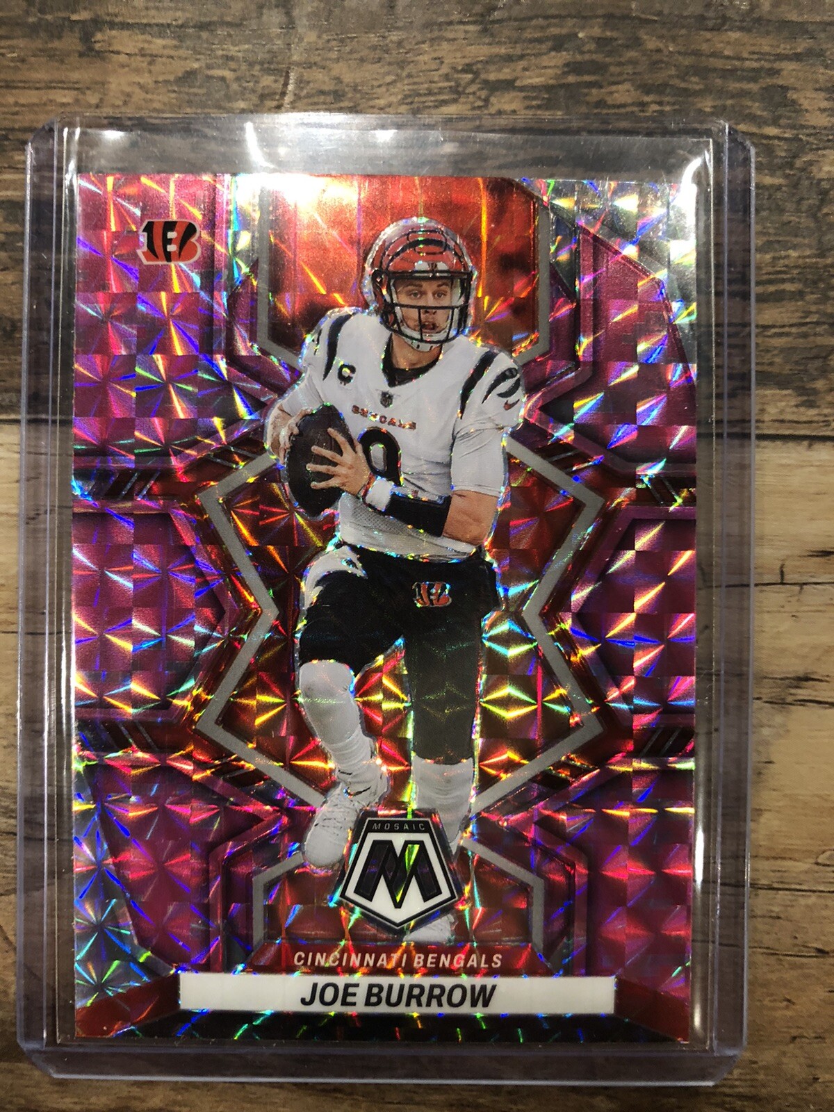 2022 Panini Mosaic Joe Burrow Pink Camo Prizm #39 Cincinnati Bengals | eBay