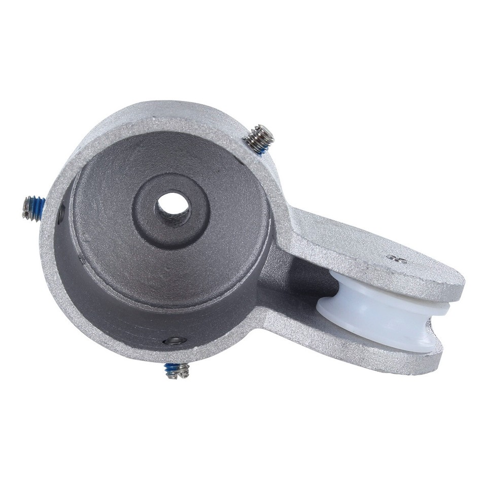 Cap Style Stationary Single Pulley Silver Truck for up to 2.375in Pole ...