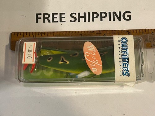 Outfitters JAPANESE CUSTOM-MADE WOODEN FISHING LURE NEW IN BOX TACKLE ...