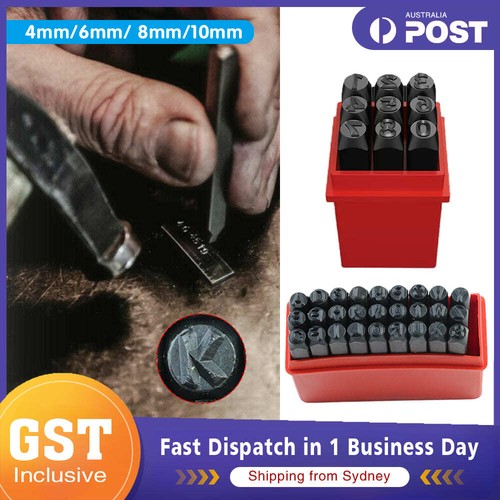 Letter & Number Punch Stamp Set 4mm 6mm 8mm 10mm Hardened Steel | eBay ...