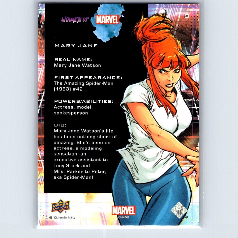2024 Upper Deck Women of Marvel Mary Jane Base #8 | eBay