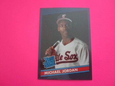 MICHAEL JORDAN RATED ROOKIE CARD BASEBALL CHICAGO WHITE SOX MINT SHAPE ...