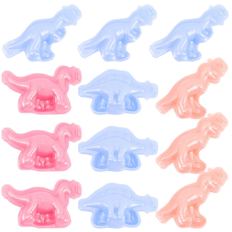 12pcs Dough Dinosaur Toys Plastic Molds Dinosaur Maker Clips for Clay ...