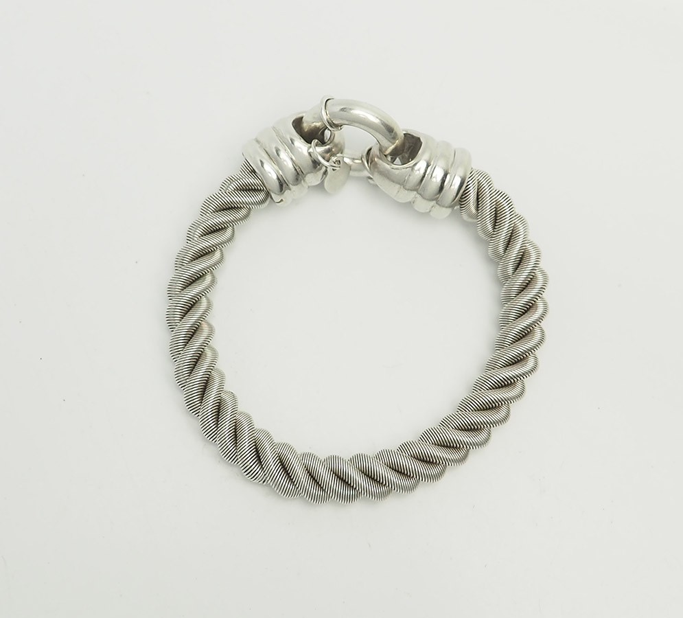 Frederic Duclos twisted rope shape sterling silver ch… - Gem