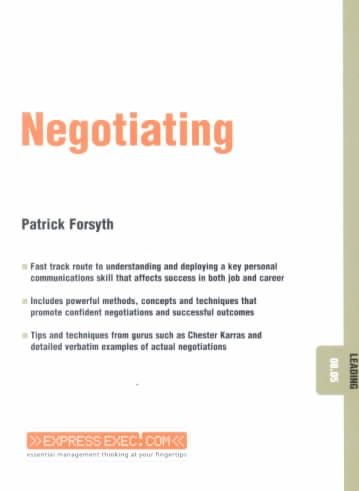 Negotiating : Leading 08.05, Paperback by Forsyth, Patrick, Brand New ...