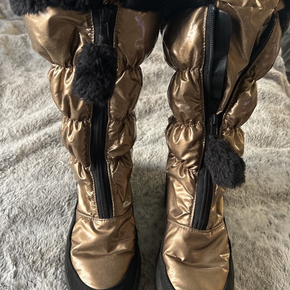 Pajar TOBOGGAN 2.0 WOMEN'S HIGH ZIP UP Faux Fur-Trim Puffer BOOT Size 8 ...