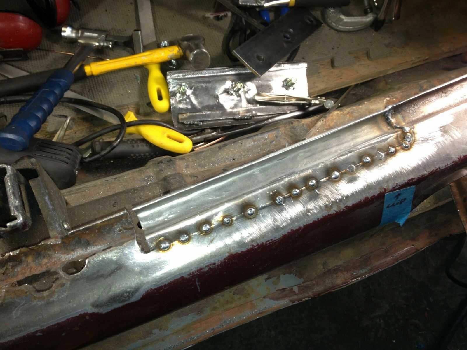 GM Chevy Pontiac old's Buick Trunk gasket channel metal Repair Patch ...