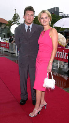 Sam Worthington and Claire Charsley arrive for the 2000 Emirates A ...