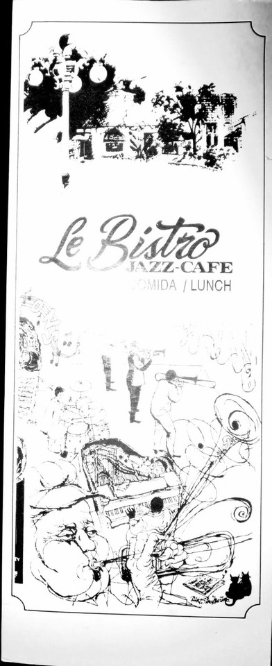 c1940 Le Bistro Menu, Puerto Vallarta Mexico Jazz Cafe Original Menu | eBay