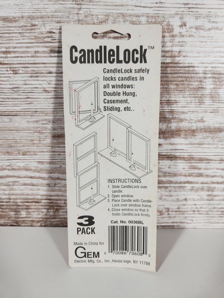 Safelty Candle-Loc Child Resistant Safety Accessory 3 Locks H23 | eBay