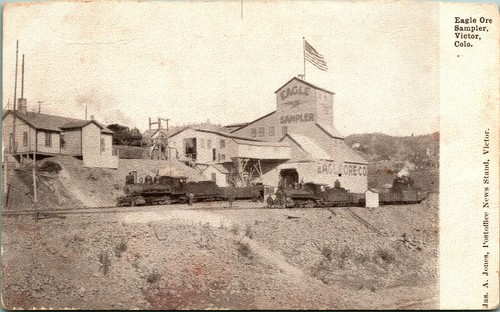 Eagle Mine Ore Sampler Victor Colorado CO Jones News Stand UDB Postcard ...