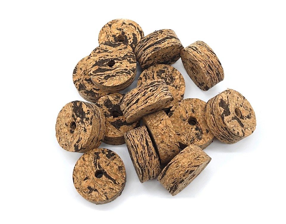 Rod Building Cork Rings Highest Quality 25 Pack 1.5" x .5" with 1/4 ...