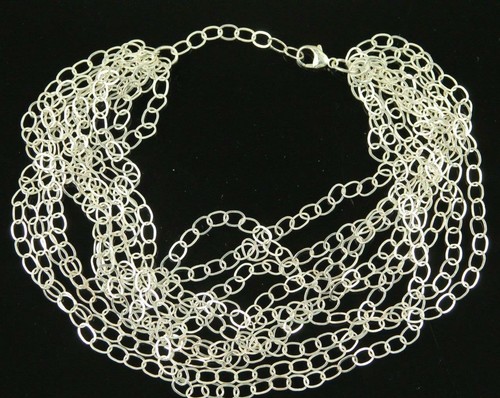 PROCHAIN 10-Strand Torsade MultiStrand Sterling Silver 925 Chain ...