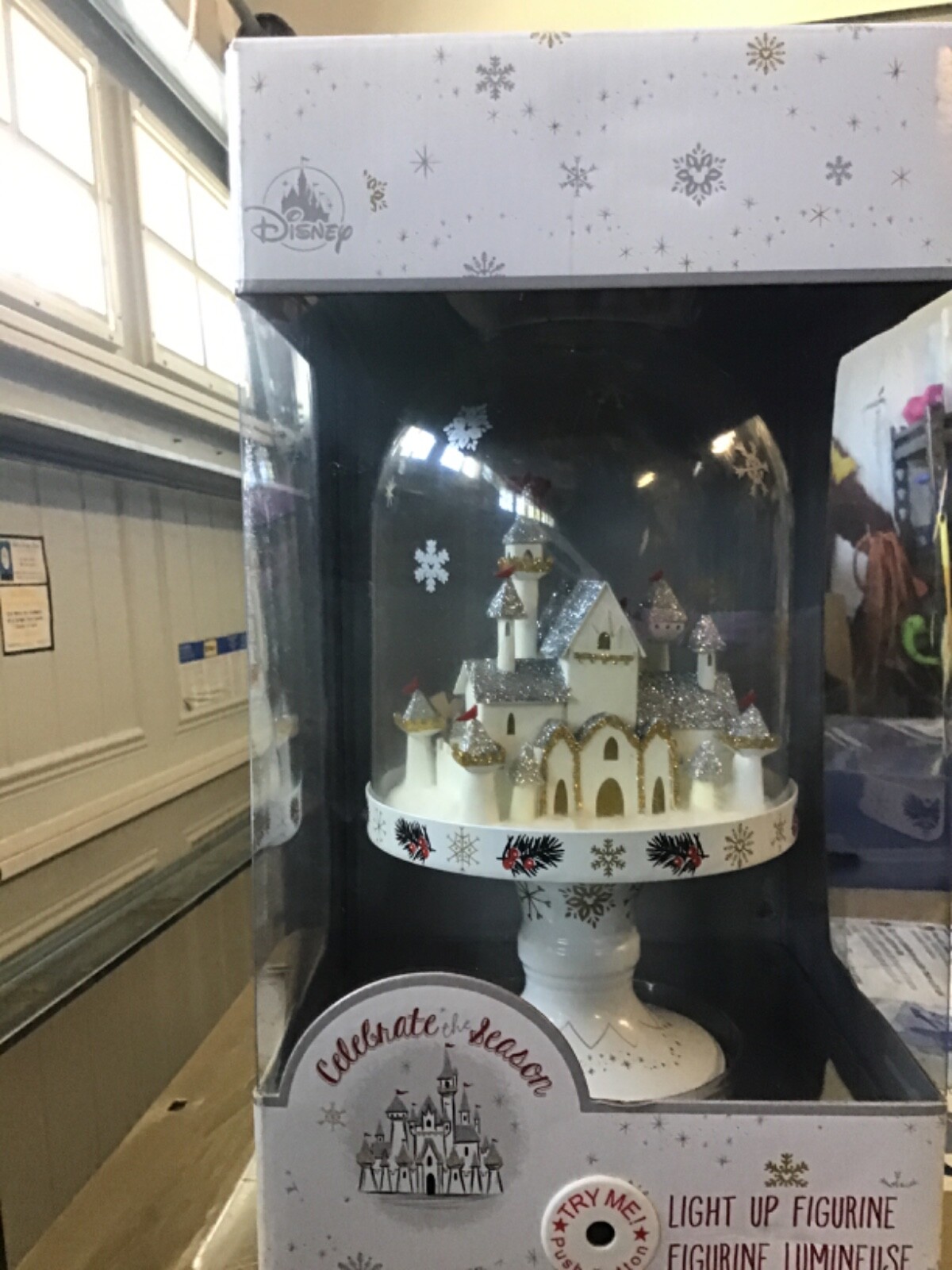 Disney Parks Celebrate The The Season Light Up Castle Figurine | eBay