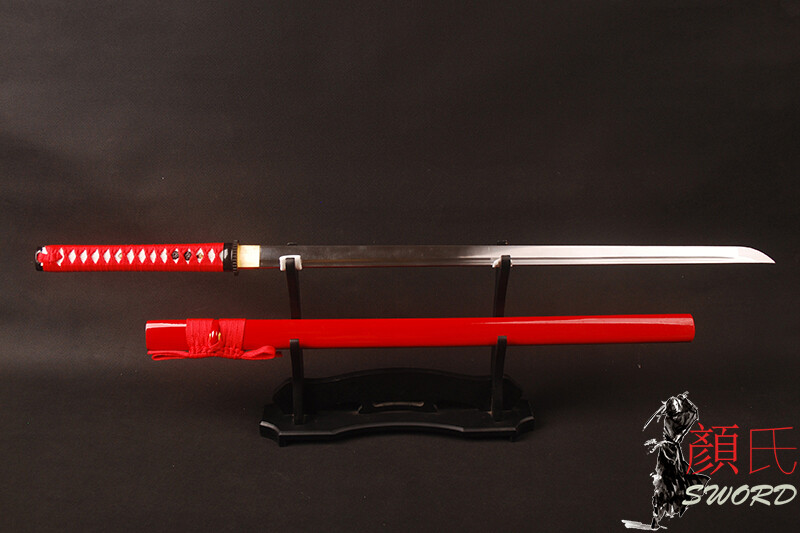 Red Ninja Sword Sharp 1095 Carbon Steel Japanese Unokubitsukuri ...