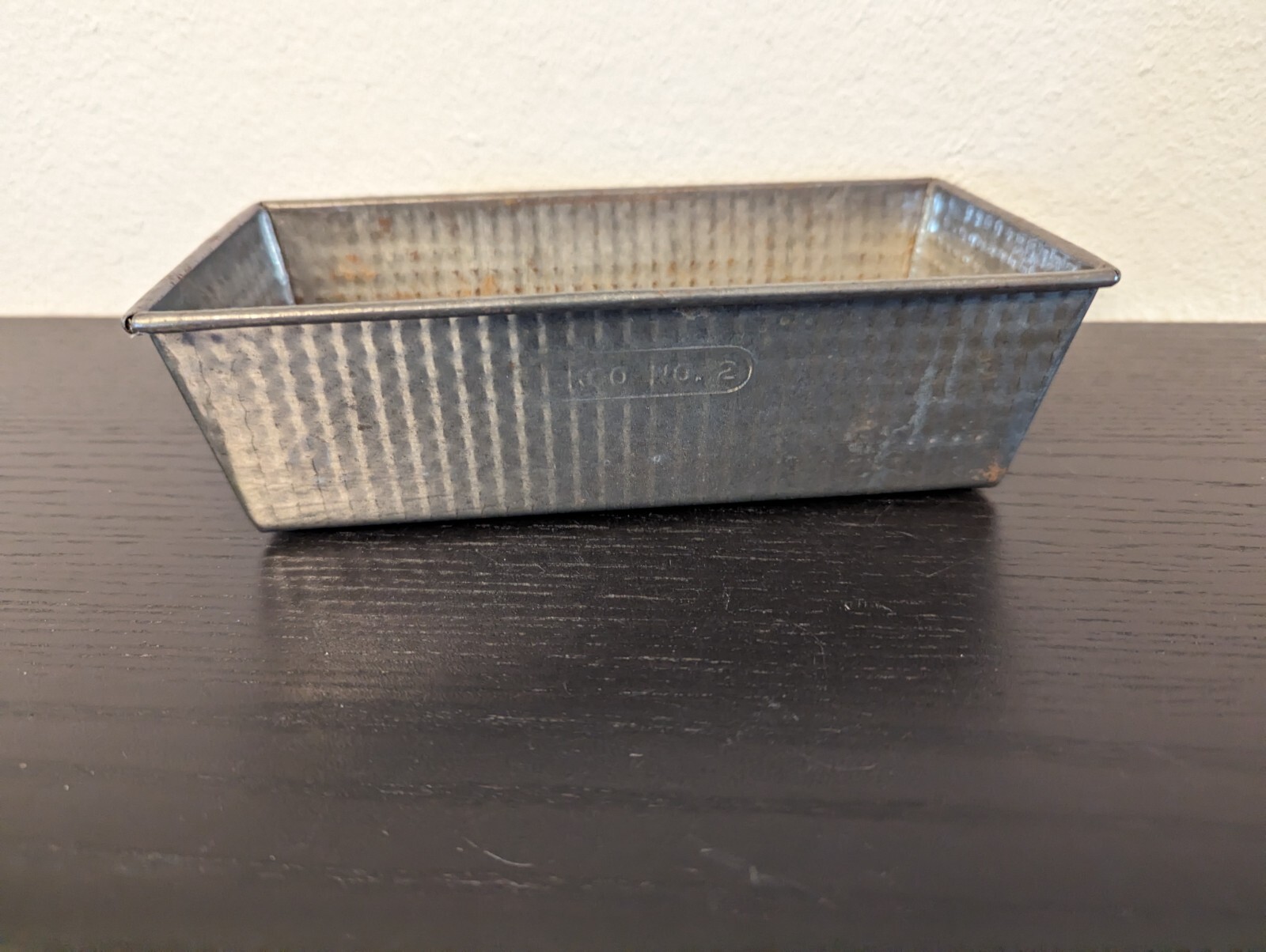 Vintage Ovenex Ekco No. 2 Loaf Pan Bakeware Waffle Pattern 7.5x3.5 USA ...