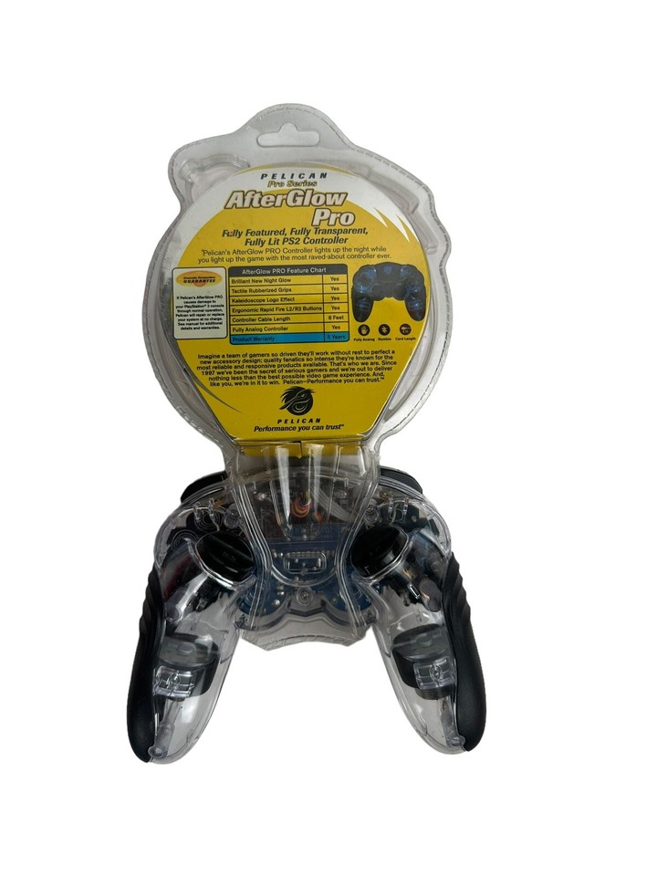Pelican AfterGlow Pro PS2 Controller #PL-691 Brand New Factory Sealed ...