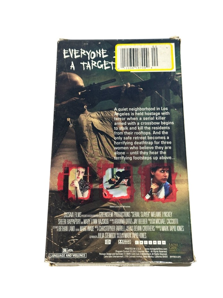 Serial Slayer (VHS, 2003) Melanie Lynskey, Sheeri Rappaport | eBay