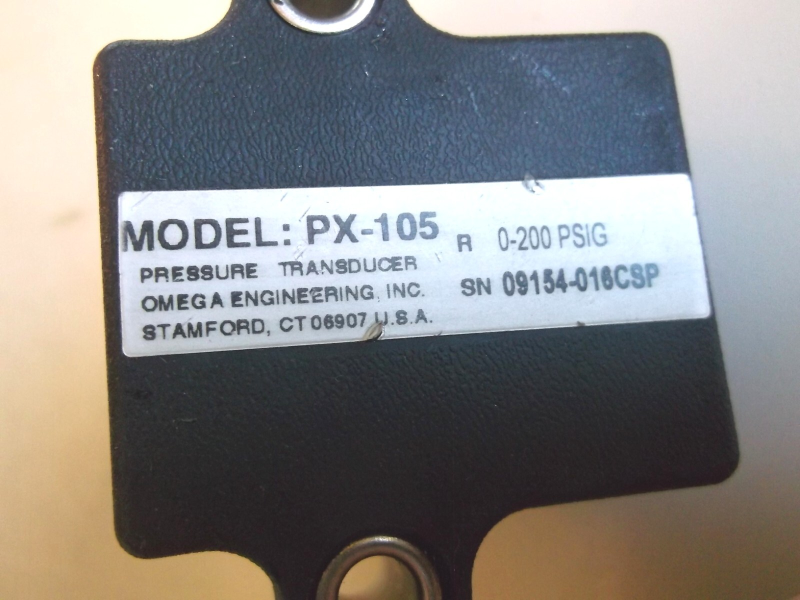Omega Engineering PX-105 Fast Respose Pressure Transducer 0 - 15 Psig ...