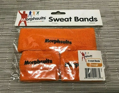MORPHSUITS Orange Sweat Bands Workouts Running One Size Fits All BRAND ...