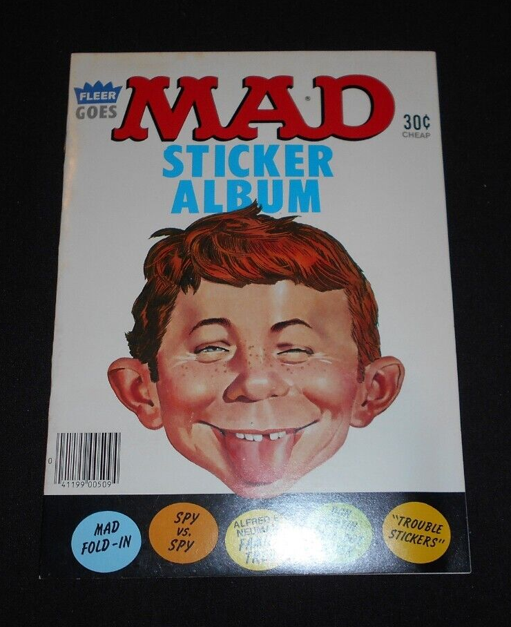 VINTAGE 1983 Fleer Mad Stickers Unopened 36 Count Wax Pack Box w/ Album ...