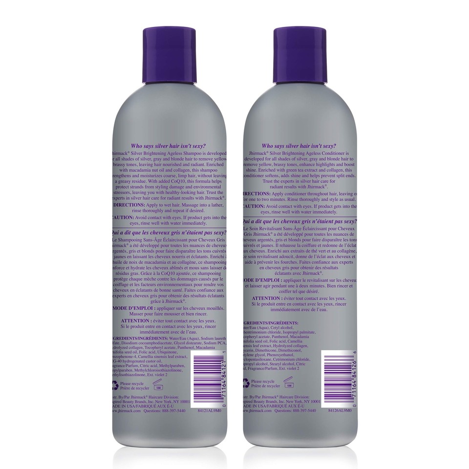 Silver Brightening Purple Shampoo And Conditioner Set For Blonde Gray ...