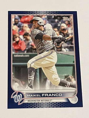 2022 Topps Update Baseball Royal Blue - Maikel Franco - Washington ...
