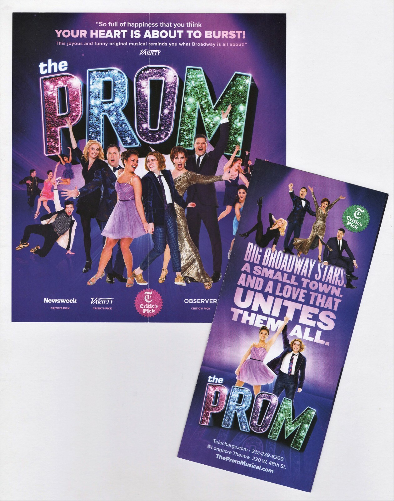 Beth Leavel "THE PROM" Christopher Sieber / Caitlin Kinnunen 2018 ...