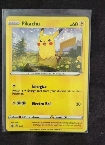 Pikachu ERROR HOLO BLEED 2022 McDonald’s Pokemon TCG Card Foil 7/15 | eBay