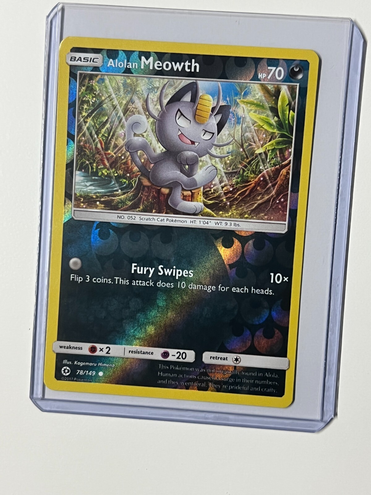 Pokemon TCG Cards - Alolan Meowth Reverse Holo 78/149 2017 | eBay