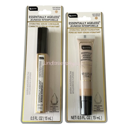 b·pure Essentially Ageless Hydrating Concealer Foundation Set Light ...