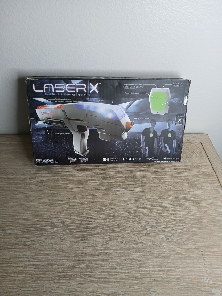 LASER X DOUBLE BLASTER SET REAL LIFE LASER GAMING EXPERIENCE PLAY TAG ...
