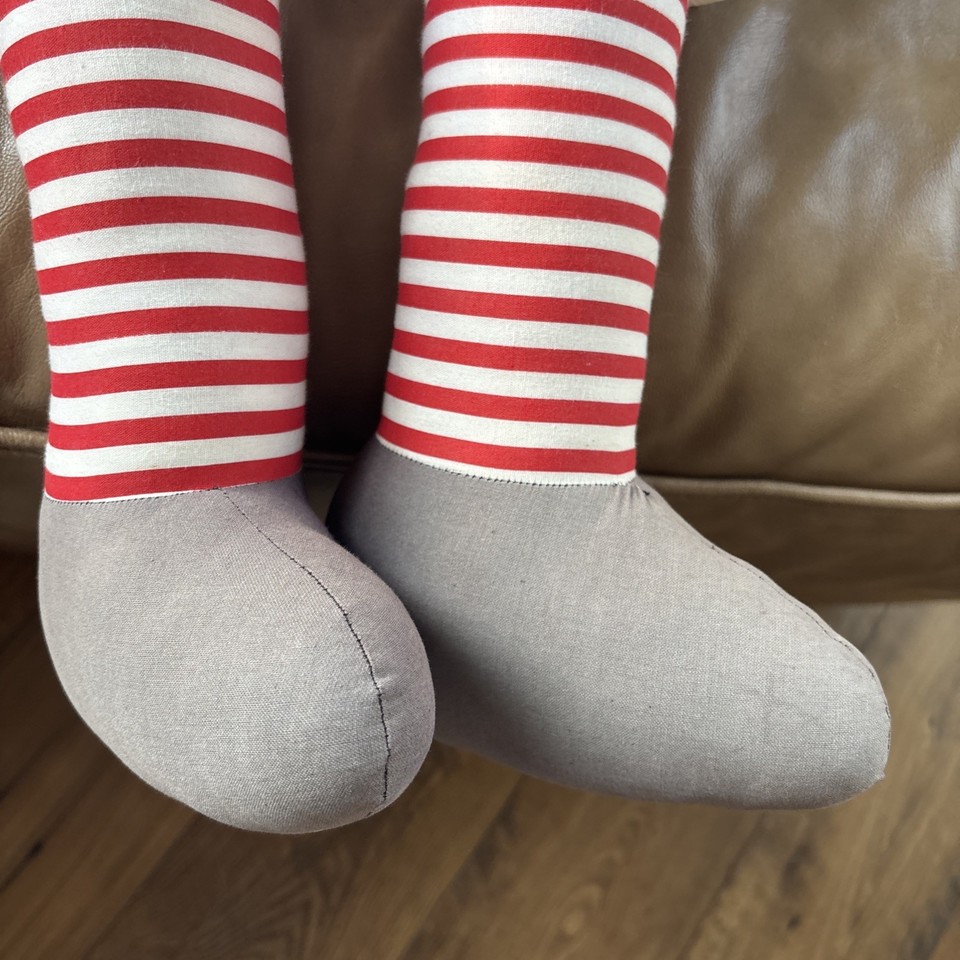 VINTAGE Raggedy Ann CLOTH Doll 34" Original Clothes & Apron Extremely ...