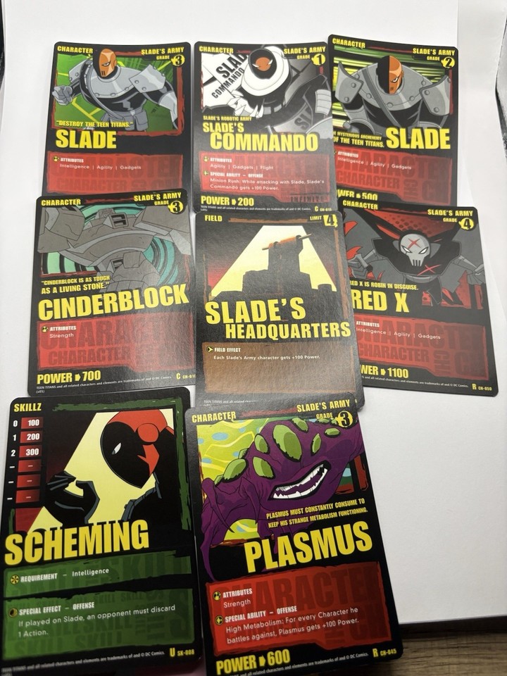 Teen Titans Trading Card Lot Slade And Slades Team | eBay
