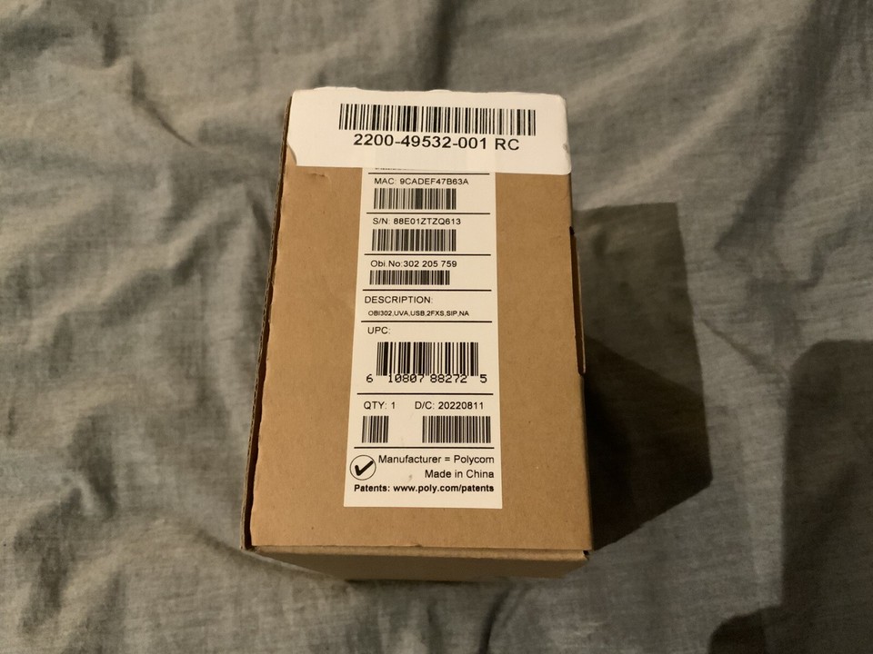 Polycom OBi302 VoIP Phone Adapter with AC Adapter | eBay