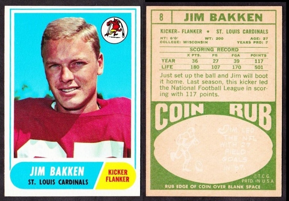 NFL & AFL Topps 1968 & 1969 single cards | eBay