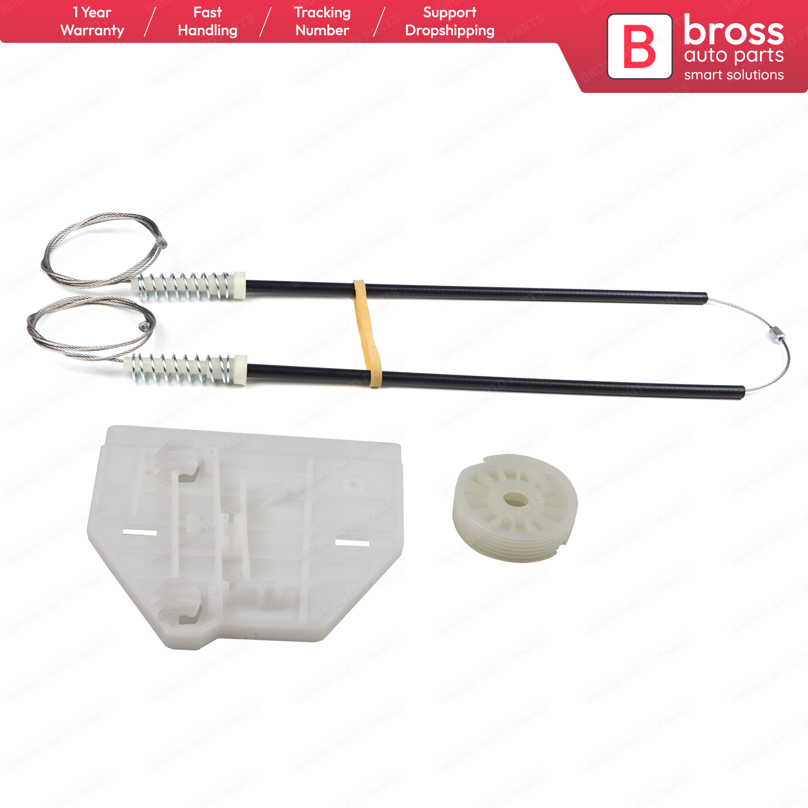 Window Regulator Repair Kit Rear Left Door for AUDI A6 C6 Typ 4f 2004 ...